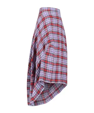 VIVIENNE WESTWOOD Asymmetrical Plaid Skirt