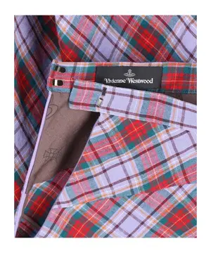 VIVIENNE WESTWOOD Asymmetrical Plaid Skirt