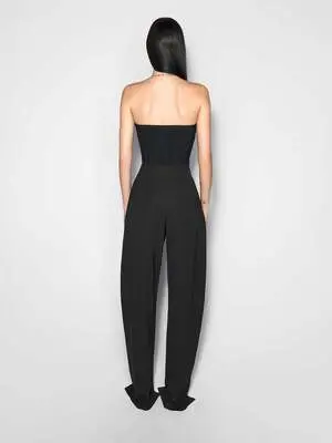 MUGLER Strapless Boning Detail Top