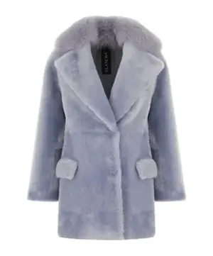 BLANCHA Long-sleeved Fur Coat