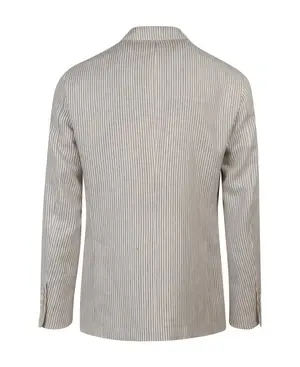 Brunello Cucinelli Single-breasted Striped Blazer