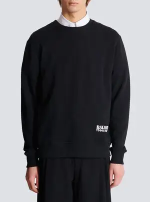 Balmain Logo Printed Crewneck Sweatshirt