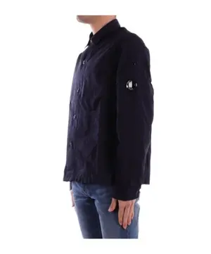 C.P. COMPANY Logo Plaque Poplin Shirt