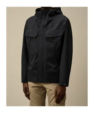 C.P. COMPANY Medium Jacket With Goggle Hood - Blue