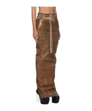 Rick Owens Drawstring Waist Maxi Skirt