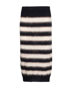 Brunello Cucinelli Striped Knitted Midi Skirt