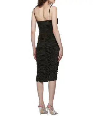 Magda Butrym Midi Dress With Sweetheart Neckline