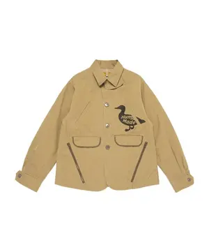 HUMAN MADE Logo Utility Jacket - Light Brown
