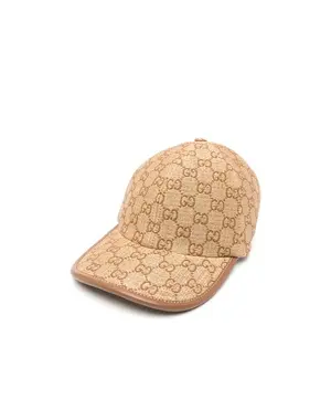 Gucci Gg Monogram Baseball Cap - Sand Brown