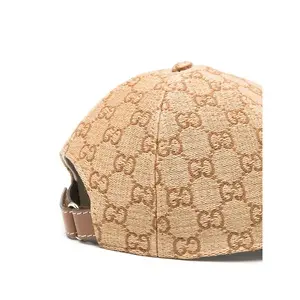 Gucci Gg Monogram Baseball Cap - Sand Brown