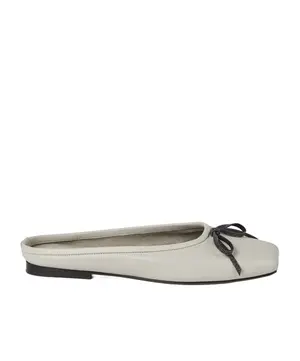 Brunello Cucinelli Monili Bow Leather Mules