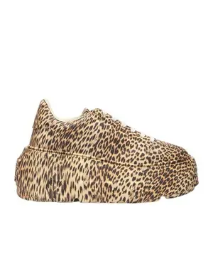 Casadei Nexus Platform Sneakers In Leopard Print