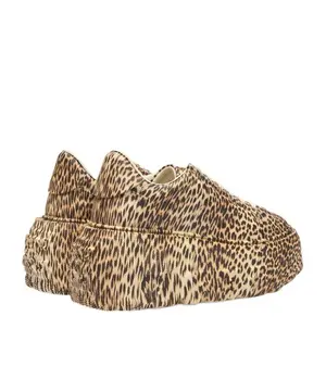 Casadei Nexus Platform Sneakers In Leopard Print