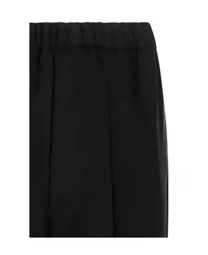 JIL SANDER Elasticated Straight-leg Trousers - Black