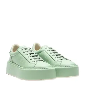 Casadei I-box Platform Low-top Sneakers - Sage