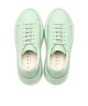 Casadei I-box Platform Low-top Sneakers - Sage