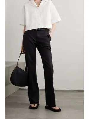 THE ROW Short Shirt With Lapel Neck