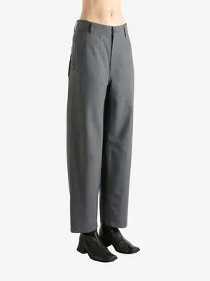 Brunello Cucinelli Logo Patch Wide-leg Pants