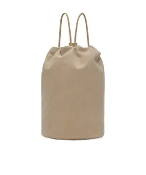 THE ROW Sporty Backpack With Drawstring Closure - Nude