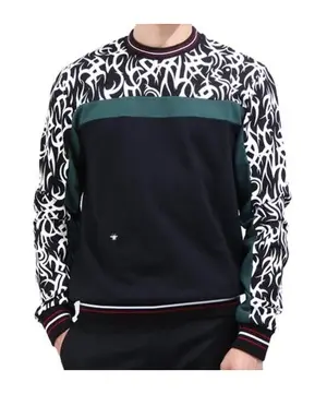 Dior Long Sleeve Sweatshirt With Graphic Detail
