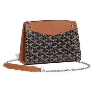 Goyard Printed Shoulder Bag With Chain Strap