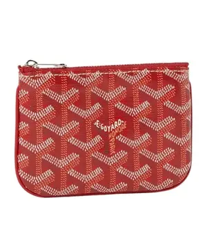 Goyard Logo Clutch - Red