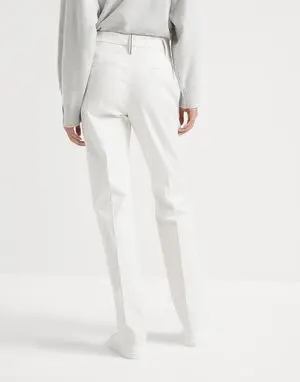 Brunello Cucinelli Monili Embellished Straight Leg Trousers