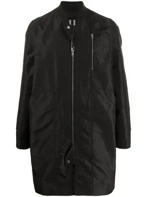 Rick Owens Wool Long Pilot Jacket