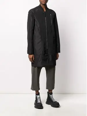 Rick Owens Wool Long Pilot Jacket