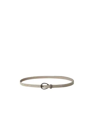 Brunello Cucinelli Monili Embellished Leather Belt - Nude