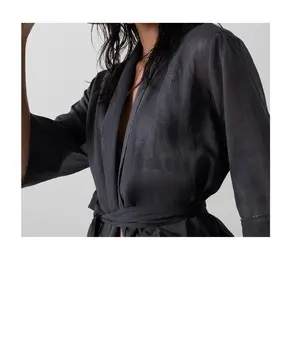 Brunello Cucinelli Monili Embellished Cotton Kimono