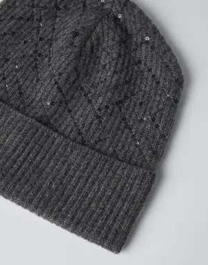Brunello Cucinelli Sequin Embellished Cashmere Beanie