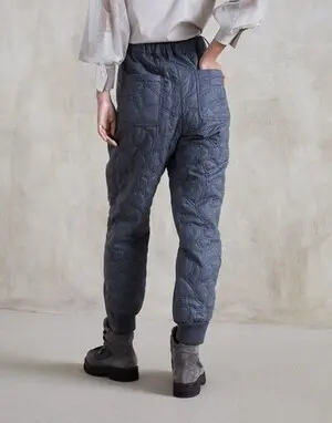 Brunello Cucinelli Embroidered Quilted Track Pants