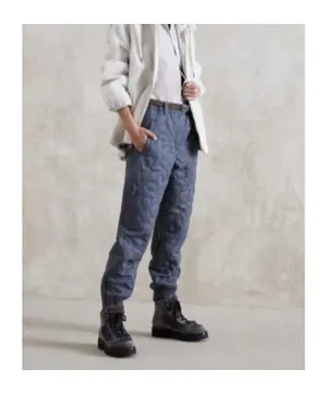 Brunello Cucinelli Embroidered Quilted Track Pants