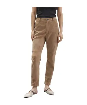 Brunello Cucinelli Cropped Suede Trousers