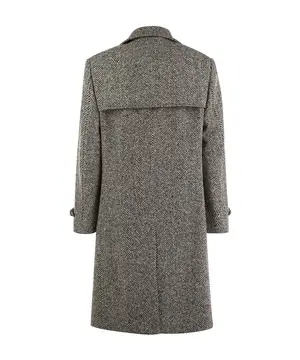 Brunello Cucinelli Herringbone Double-breasted Coat