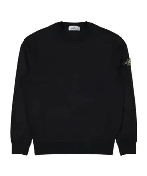 Stone Island Logo Badge Organic Cotton Sweatshirt