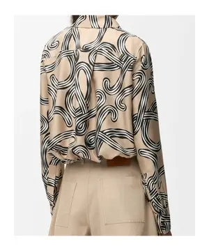Loewe X Paula's Ibiza Anagram Print Long Sleeve Shirt - Nude