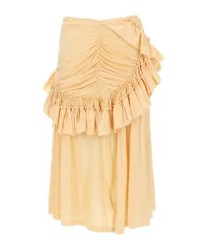 Dries Van Noten Ruffled Midi Skirt