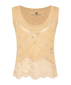 Ermanno Scervino Lace Trim Knit Top - No