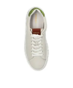 Versace Greca Lace-up Sneakers - Gray