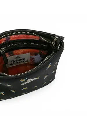VIVIENNE WESTWOOD Saturn Logo Shoulder Bag