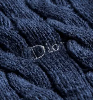 Dior Long-sleeved Cable Knit Sweater