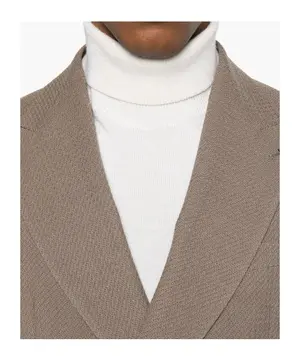 Tagliatore Long-sleeved Suit Jacket - Brown