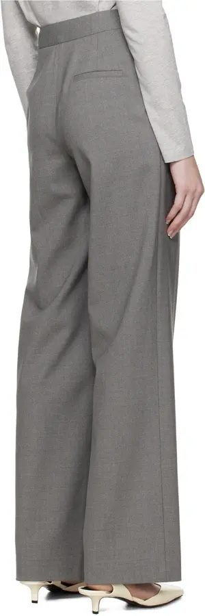 LOULOU STUDIO Pleated Casual Pants - Grey