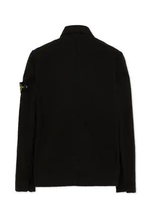 Stone Island Buttoned Jacket With Classic Collar