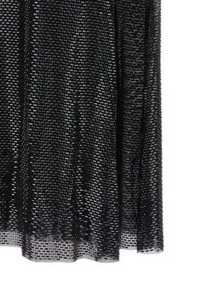 SELF-PORTRAIT Embellished Asymmetrical Maxi Dress