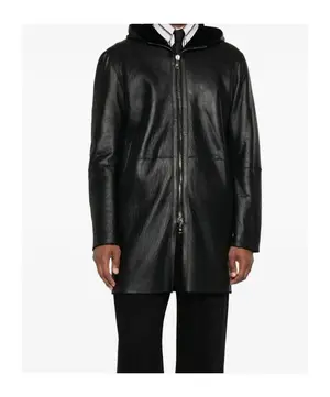 Tagliatore Long-sleeved Leather Jacket