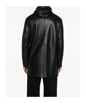 Tagliatore Long-sleeved Leather Jacket