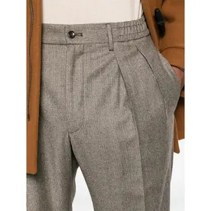 Tagliatore Tailored Pants With Belt Loops - Gray